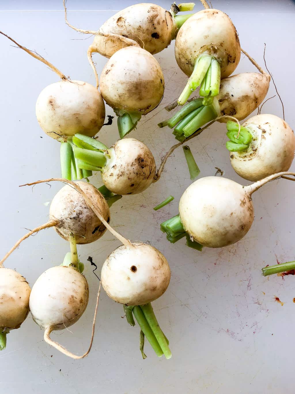 roasted turnips (baby) with dijon-balsamic glaze