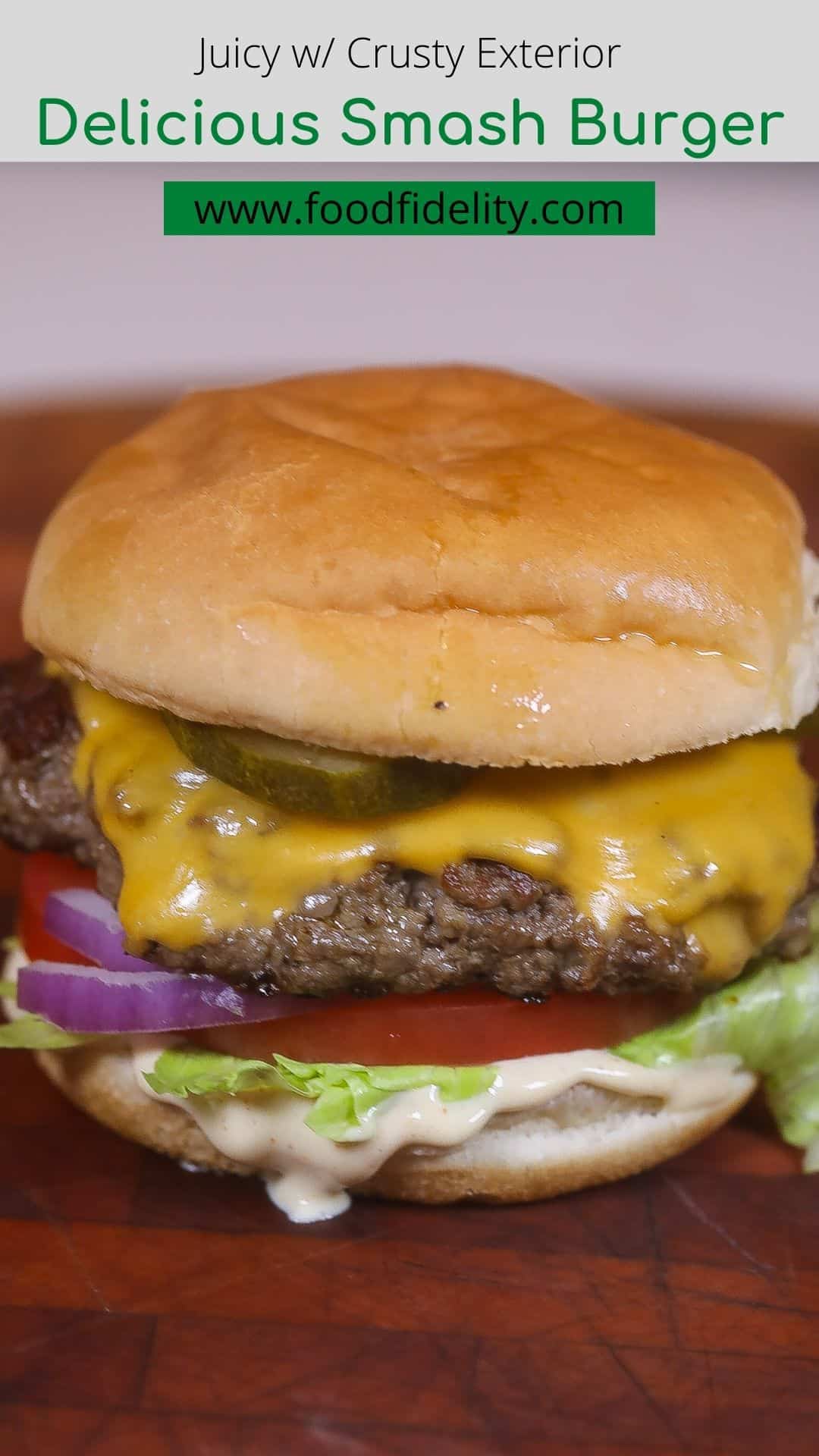 Crispy Smash Burger With Dijonnaise - Food Fidelity