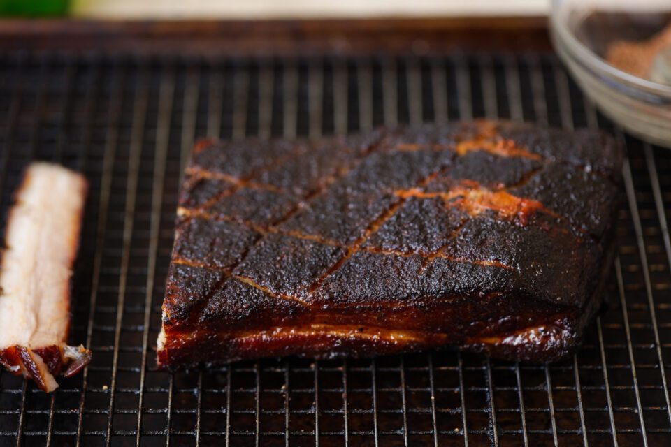 Slow Smoked Pork Belly Recipe with Spice Rub - Food Fidelity