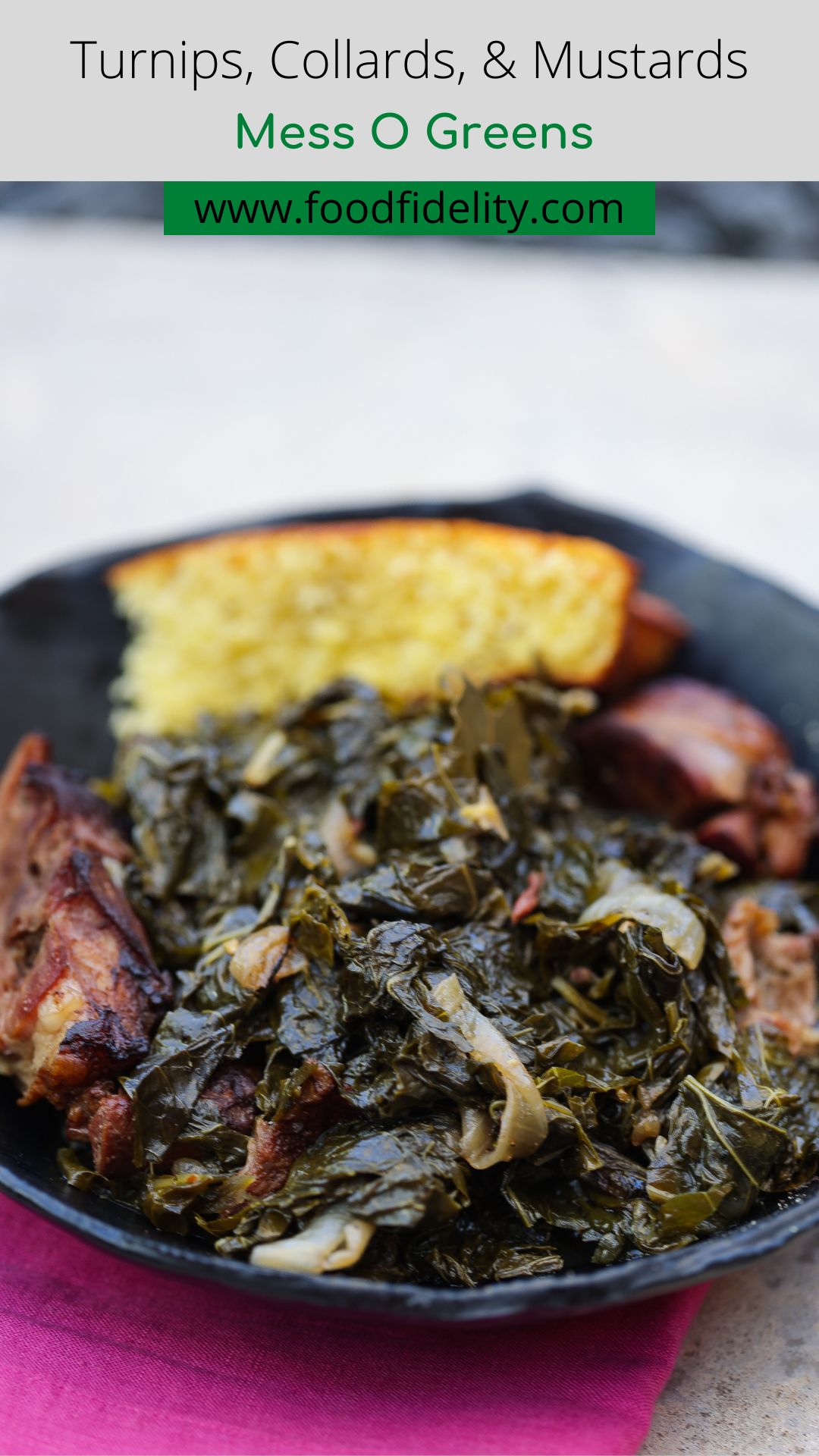 Southern Mess O’ Greens Recipe | Classic Soul Food Greens - Food Fidelity