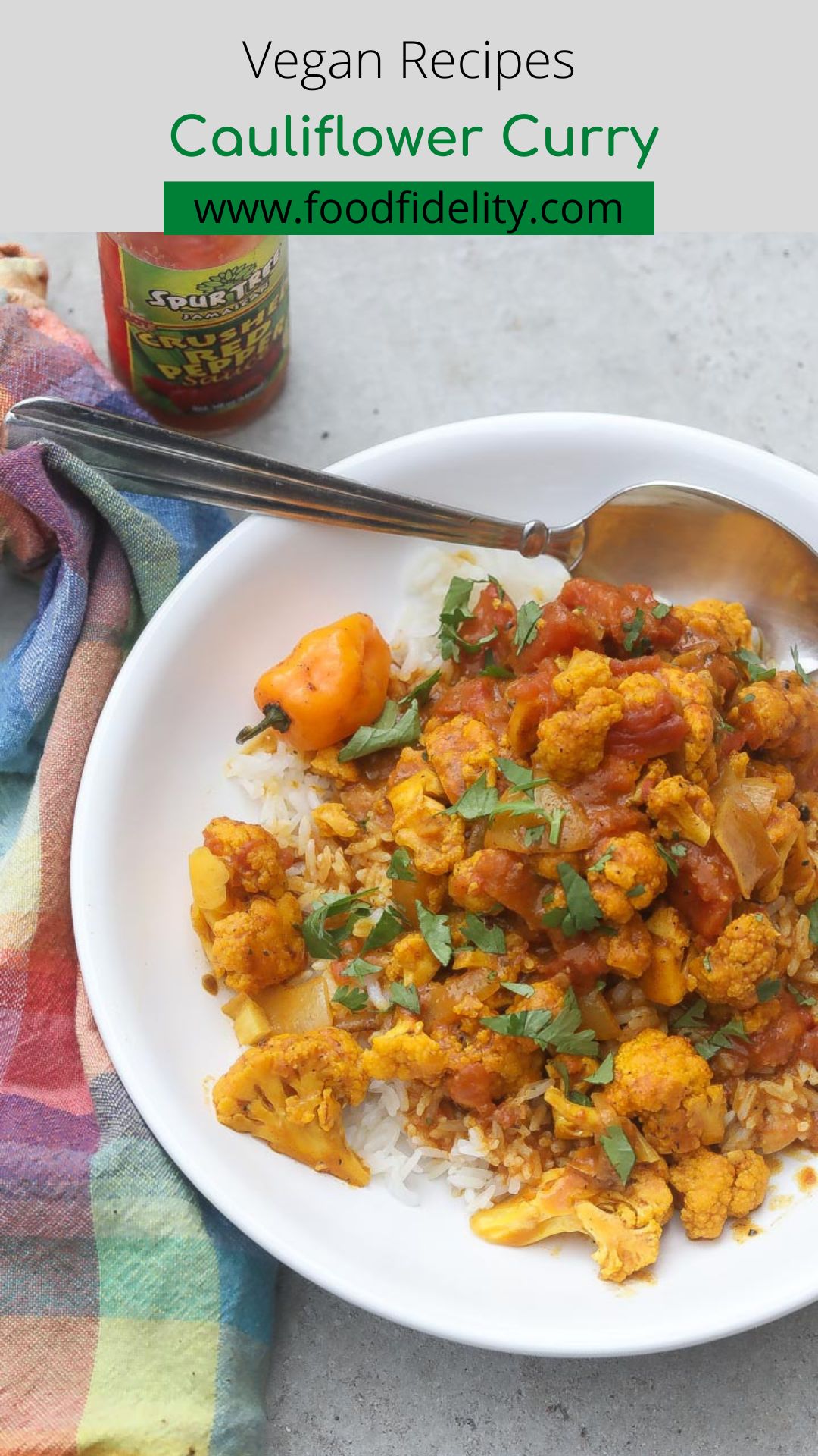 Creamy Vegan Cauliflower Curry - Food Fidelity