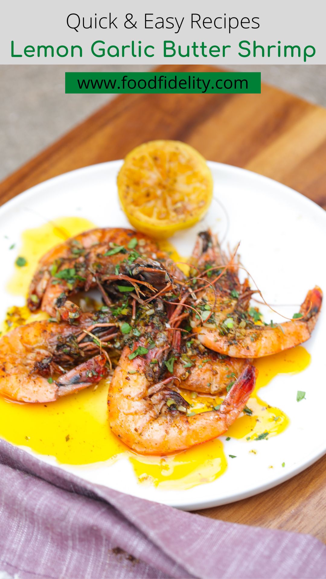 Easy Shrimp with Lemon Butter and Garlic - Food Fidelity