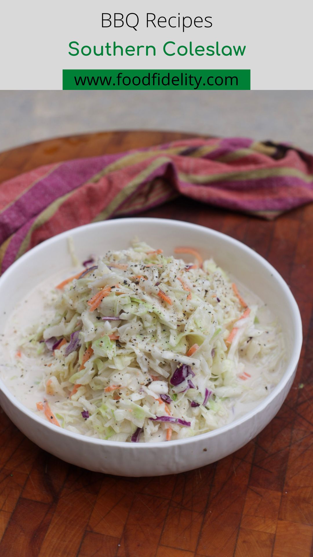 Southern Cole Slaw with Buttermilk - Food Fidelity