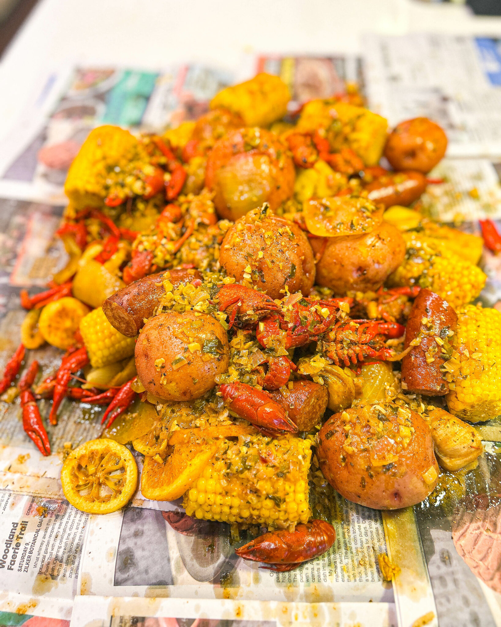 Homemade Crawfish Boil with Garlic Butter Sauce - Food Fidelity