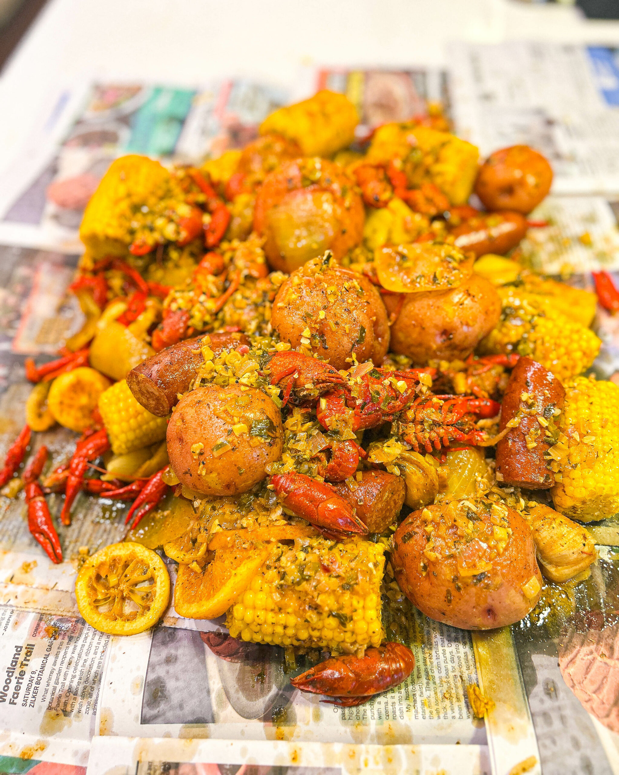 Homemade Crawfish Boil with Garlic Butter Sauce - Food Fidelity